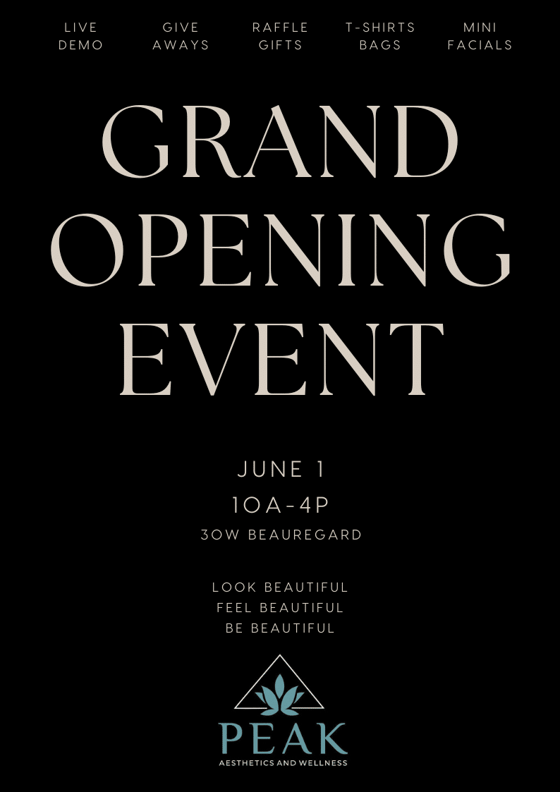 Grand Opening - Peak Aesthetics and Wellness